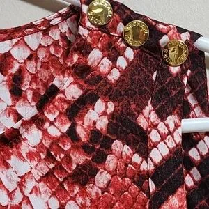 Michael Kors | Dresses | Michael Kors Snake Print Maxi Sleeveless Dress ...